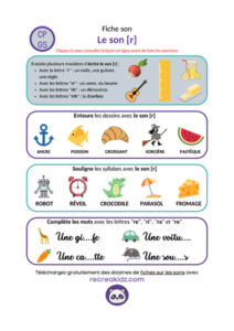 Le son [r] (CP - CE1 - CE2) | Leçons & fiches d'exercices PDF