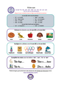 Le son "un - um" [õe] (CP - CE1 - CE2) | Leçons & fiches d'exercices PDF