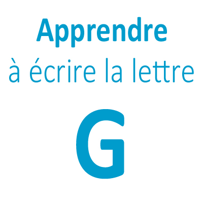 Lettre G | Écriture minuscule / majuscule en script & cursive (attaché ...