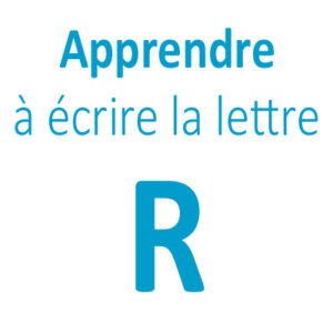 Lettre R | Écriture minuscule / majuscule en script & cursive (attaché ...