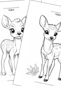 Comment dessiner un faon ? Dessin faon facile par étapes