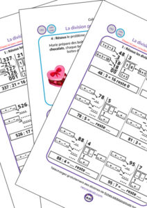 Exercices les divisions CE1 - CE2 à imprimer en PDF | Leçons & jeux sur ...