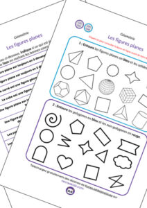 Les figures planes CE1 - CE2 - CM1 - CM2 | Leçon & exercices à imprimer ...