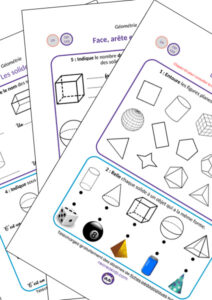 Les solides CP - CE1 - CE2 | Leçon & exercices à imprimer en PDF