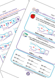 Les additions en ligne sans retenue CP - CE1 - CE2 | Leçon & exercices ...