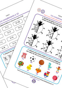 Les compléments à 10 CP - CE1 - CE2 | Leçon & exercices à imprimer en PDF