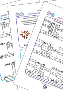 Exercices les divisions CE1 - CE2 à imprimer en PDF | Leçons & jeux sur ...