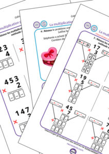 Exercices les multiplications CE1 - CE2 à imprimer en PDF | Leçons ...