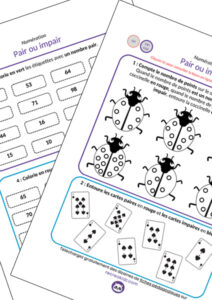 Pair et impair CP - CE1 - CE2 | Leçon & exercices à imprimer en PDF